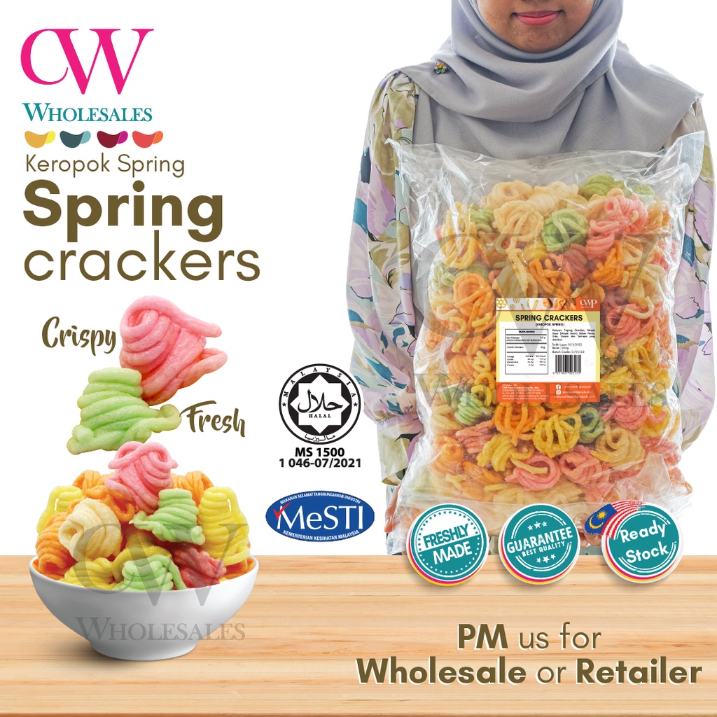 Spring Crackers Keropok Spring Kerepek Spring Ready To Eat 150G 600G ...