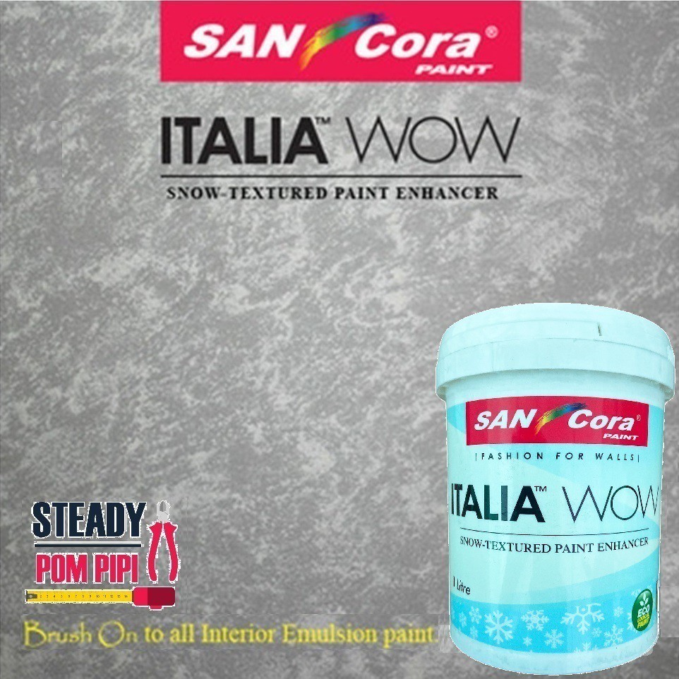 SANCORA ITALIA WOW / 1L SNOW TEXTURED SPECIAL EFFECT WALL PAINT ...