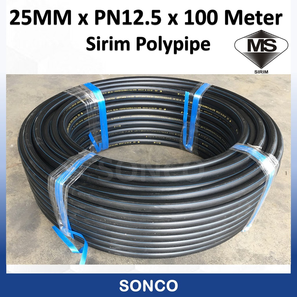 ( Sirim Approval ) 25MM x 100M High Density Polyethylene HDPE Poly Pipe ...