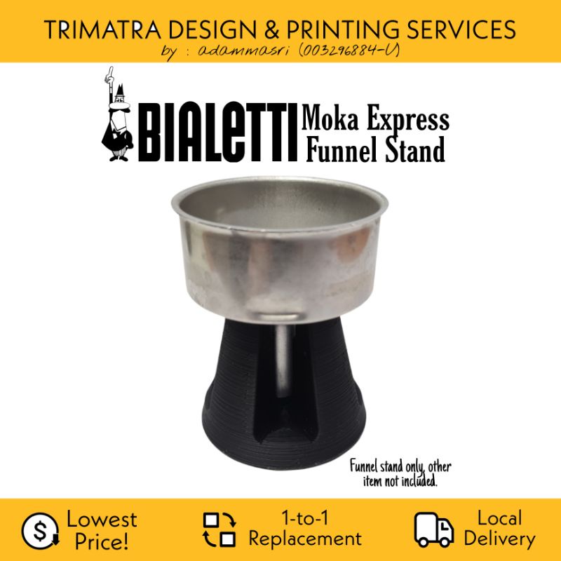 Bialetti Moka Express Funnel Stand Universal Size fits all 1-6 Cup ...