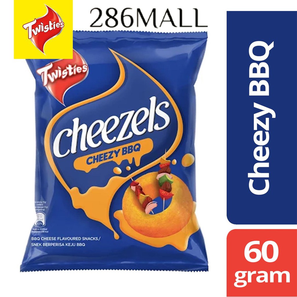 Twisties Cheezels Cheezy BBQ Cheese Flavoured Snacks 60g [ 286MALL ...