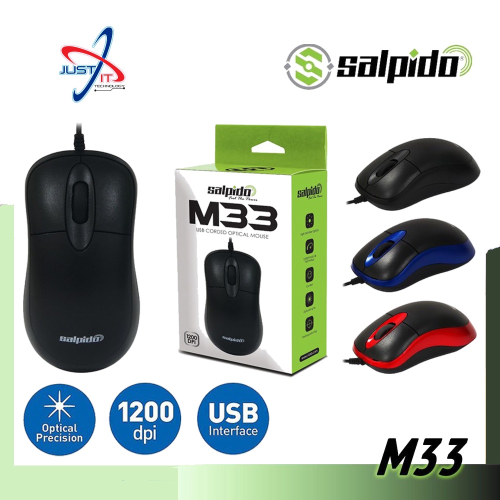 SALPIDO M33 USB Corded Optical Mouse | Shopee Malaysia