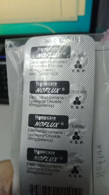NOFLUX LYSOZYME CHLORIDE 90MG STRIP OF 10 TABLETS Shopee, 58% OFF