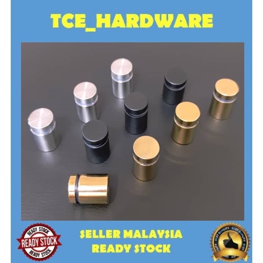 (Silver/Gold /Black) Advertising Signboard Screw Holder Stainless Steel ...