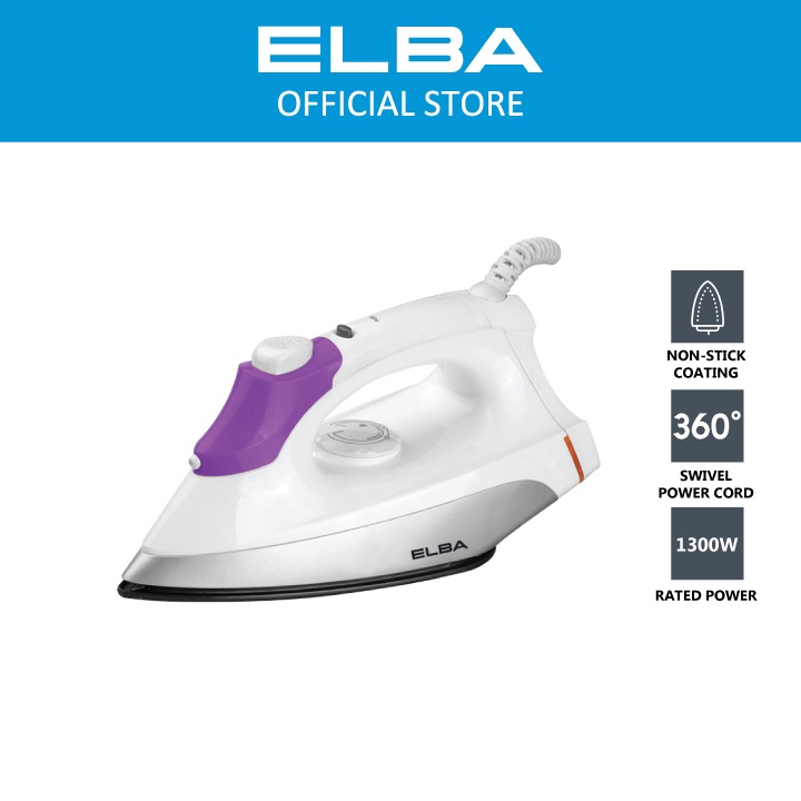 ELBA Dry Iron EDI-G1303(PP) - Dry & Spray Function, Purple (1100 ...