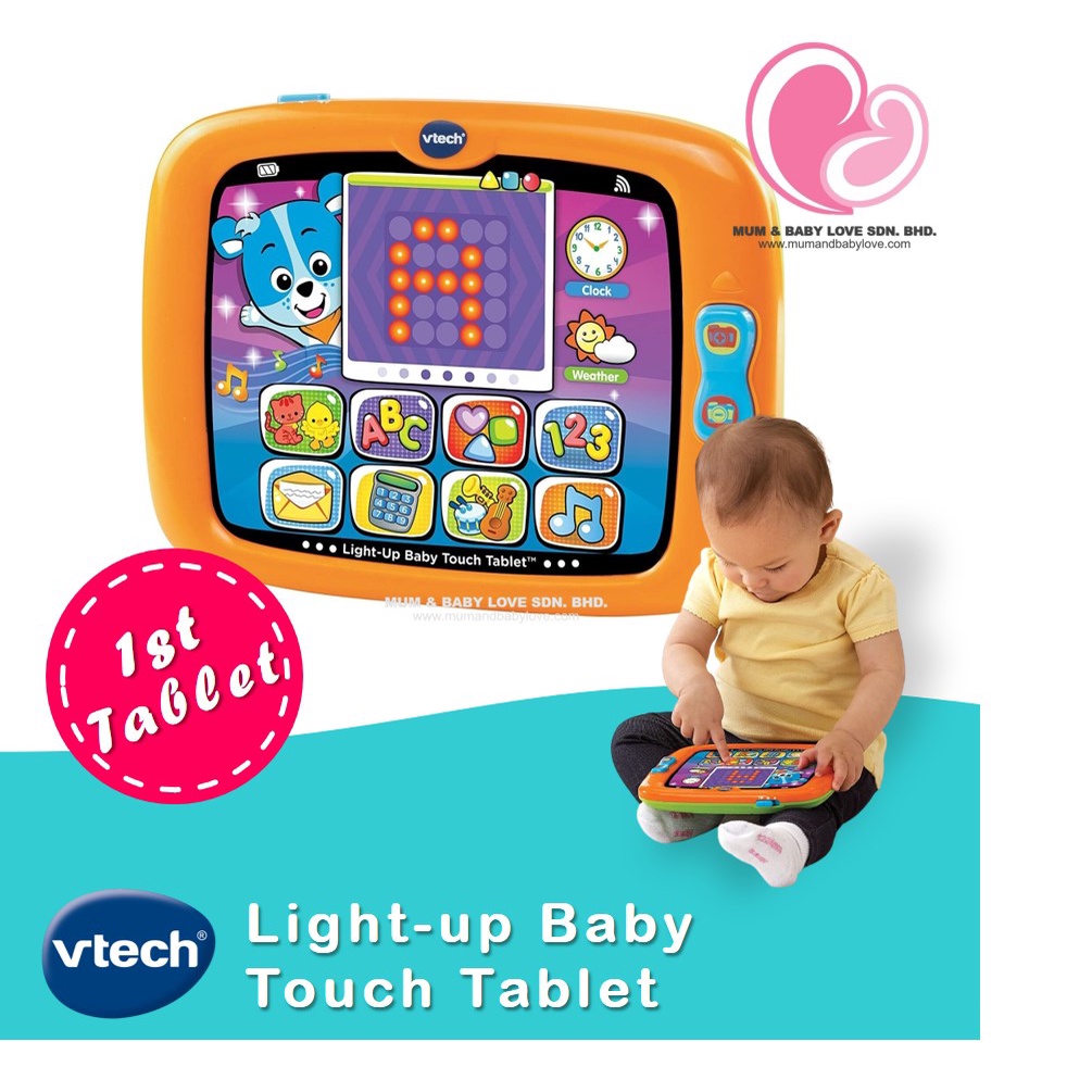 Vtech Light-Up Baby Touch Tablet (9-36 months) | Shopee Malaysia