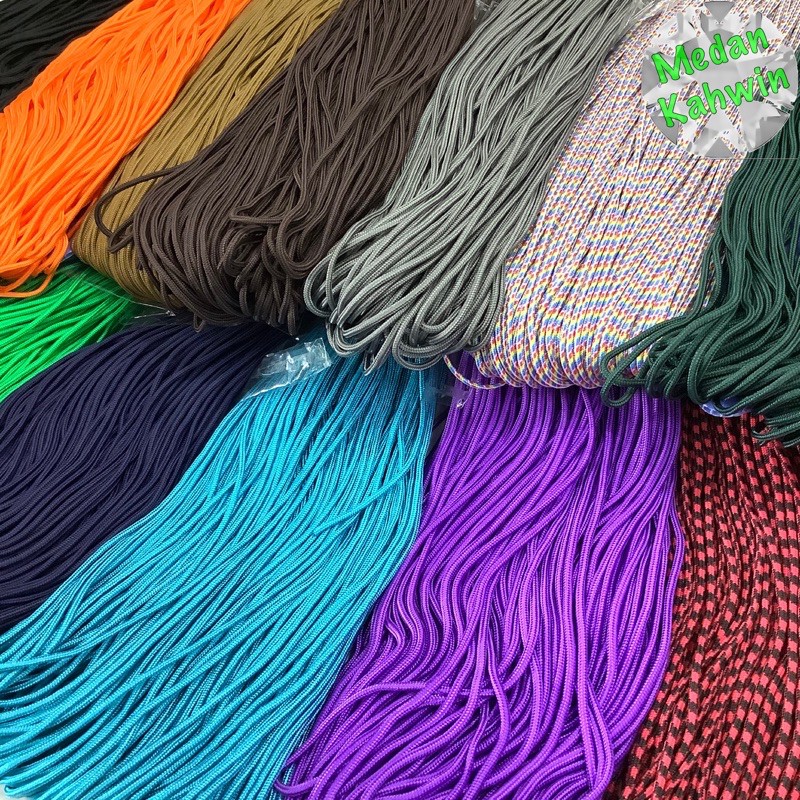#RL029202 (meter) Tali Kraftangan Solid Paracord 16/1 for Handicraft ...