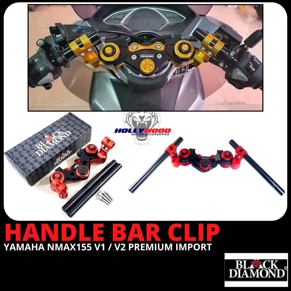 YAMAHA NMAX / NMAX155 ALL MODEL HANDLE BAR MODIFY / HANDLEBAR CLIP ON ...