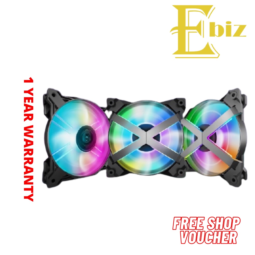 DEEPCOOL MF120 GT 3 IN 1 ARGB 12CM CASE FAN WITH HUB & CONTROLLER ...