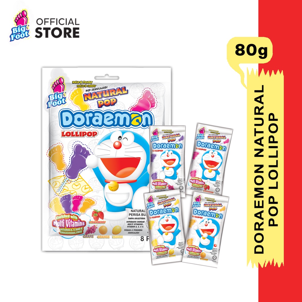 DORAEMON NATURAL POP LOLLIPOP 80G | Shopee Malaysia