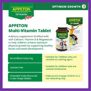 Appeton Multivitamin Optigrow Plus Chewable Tab 60's | Shopee Malaysia