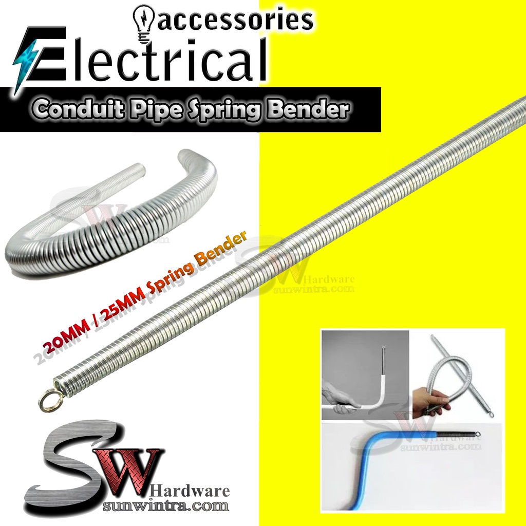 20mm 3/4" & 25mm 1" Pipe Bender / PVC Pipe Spring Bender / Bengkok ...