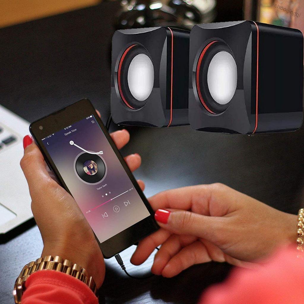 Portable Computer Speakers USB Powered Desktop Mini Speaker Bass Sound ...
