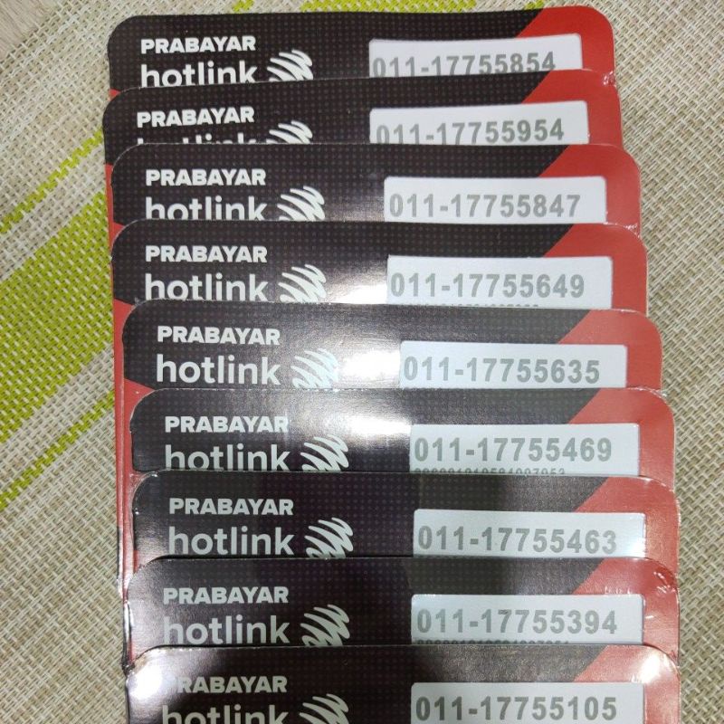 hotlink new prepaid sim pack vip number/nice number | Shopee Malaysia