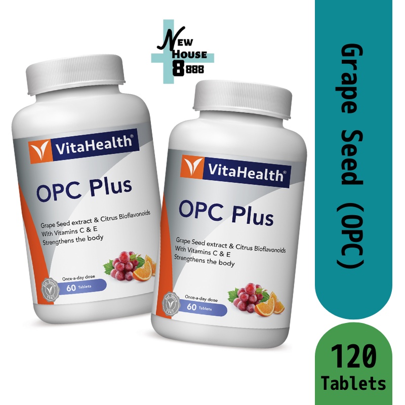 Vitahealth OPC Plus Grape Seed ( 60 Tablets / 60 Tablets x 2 bottle ...