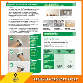 NIPPON PAINT Easyskim 5000 All Purpose Joint Compound 25KG Wall Cement ...