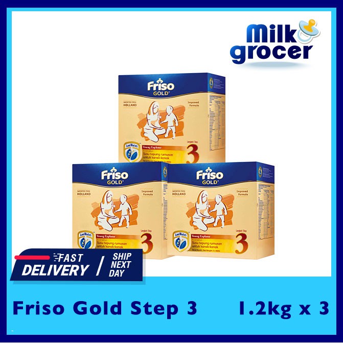 Friso Gold Step 3 1.2kg x 3 | Shopee Malaysia