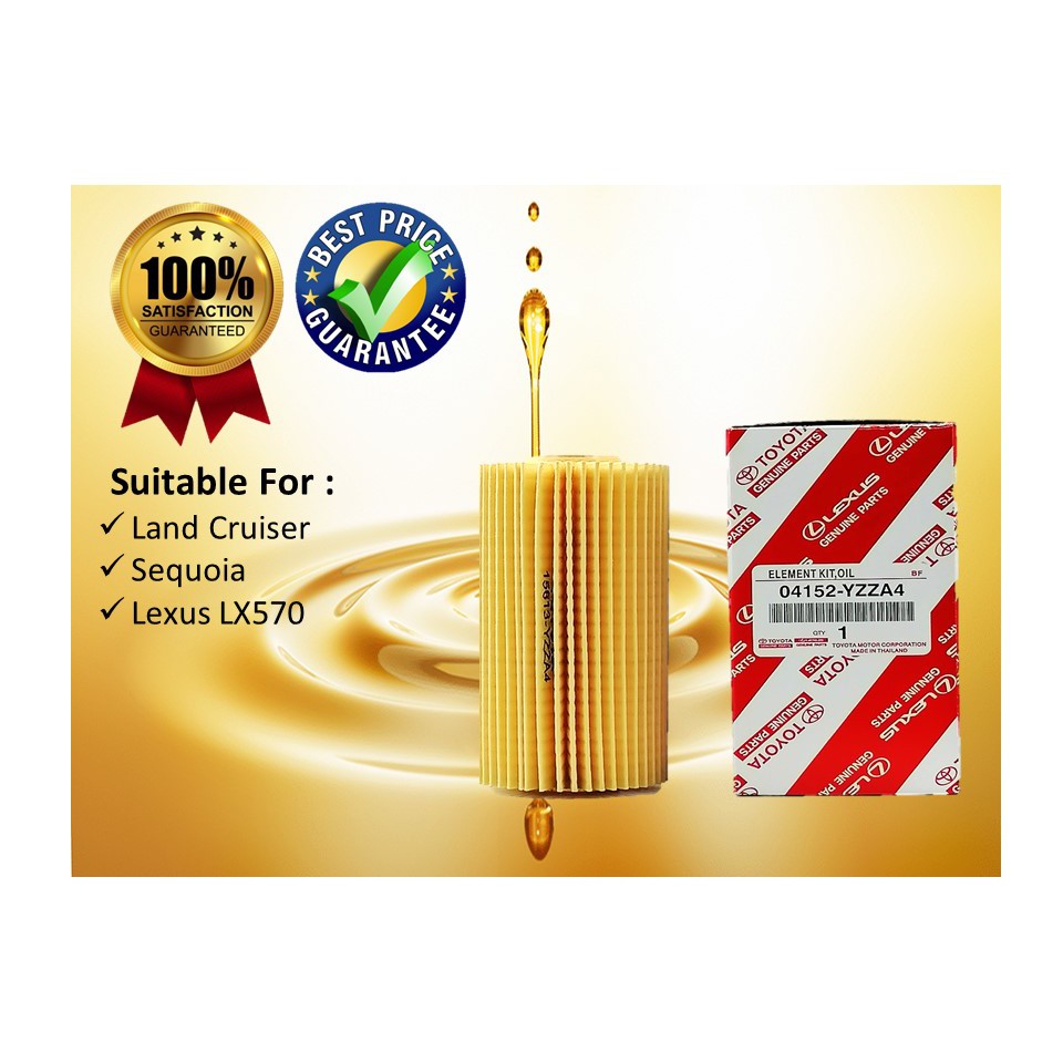 Toyota - Landcruiser / Lexus - LX570 Oil Filter 04152-YZZA4 | Shopee ...