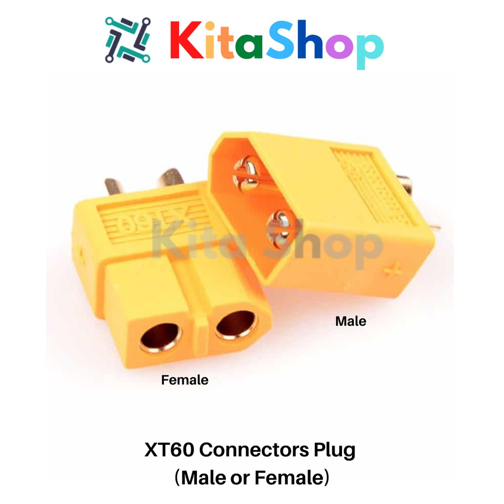 XT60 Connectors Plug (Male or Female) | Shopee Malaysia