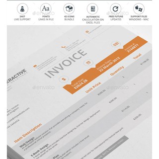 Invoice Fully Editable Template | Multi Format | Shopee Malaysia
