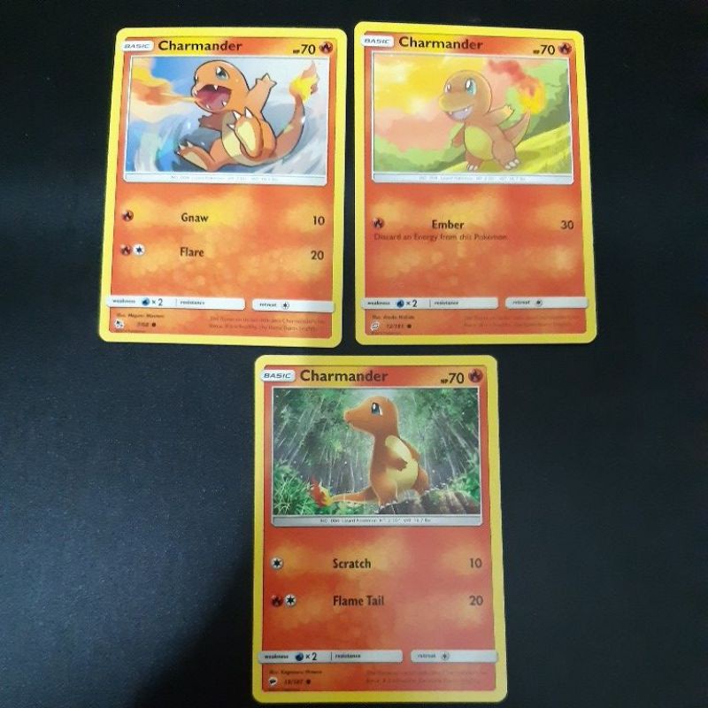Pokemon card TCG: Starter: Charmander Set -3 cards set (Non HOLO) 100% ...