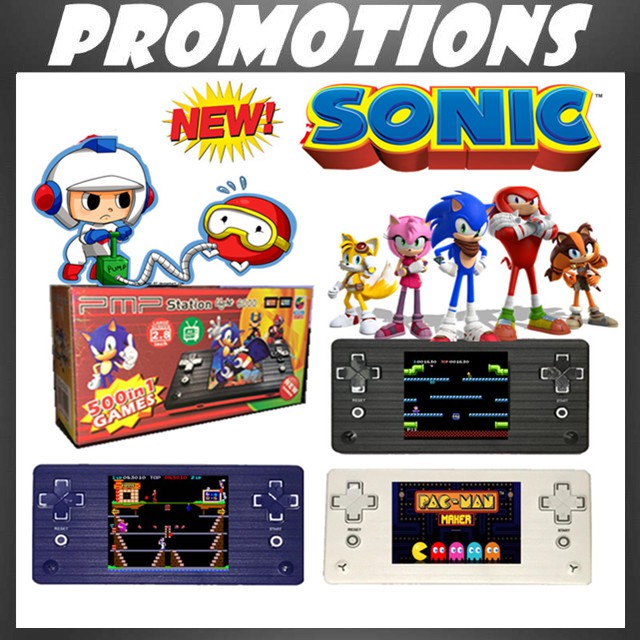 PMP Retro Mini Game Handheld Player With 500 +312+188 In 1 Games (READY ...