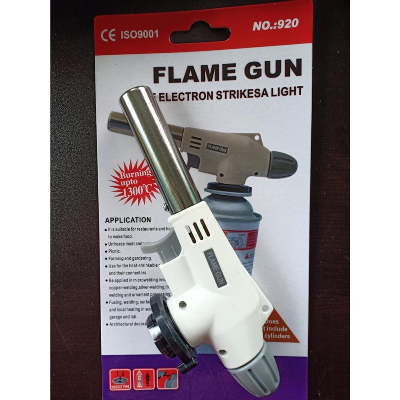 Camping Gas Torch Butane Burner Welding Fire Maker Flame Gun BBQ ...
