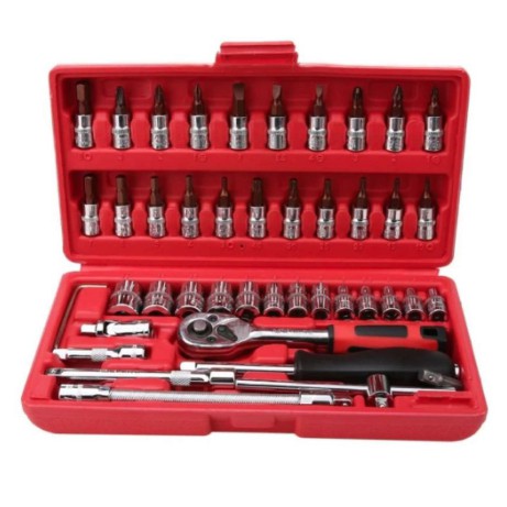Set Mata Skru Philip Bolt Nut Sepana 46pc Chrome Vanadium Socket Set ...