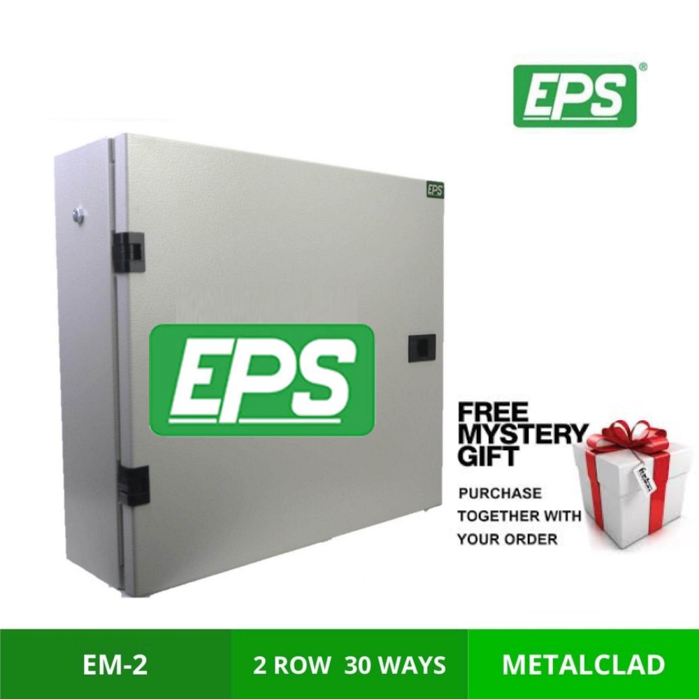 EPS 2Row 30Way Metal Clad Enclose DB Box EM-2 + Free Gift | Shopee Malaysia