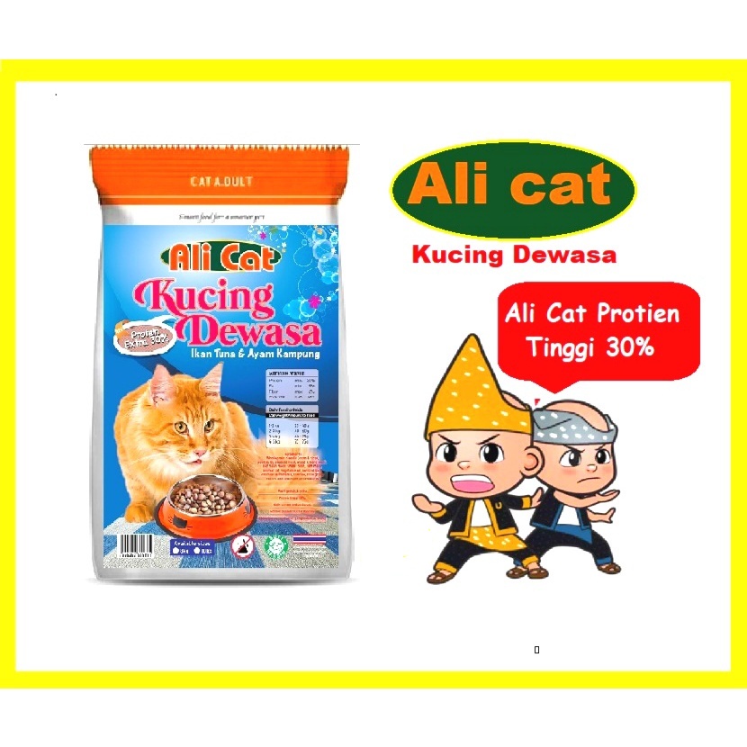makanan kucing 10kg ali cat (kucing dewasa) | Shopee Malaysia