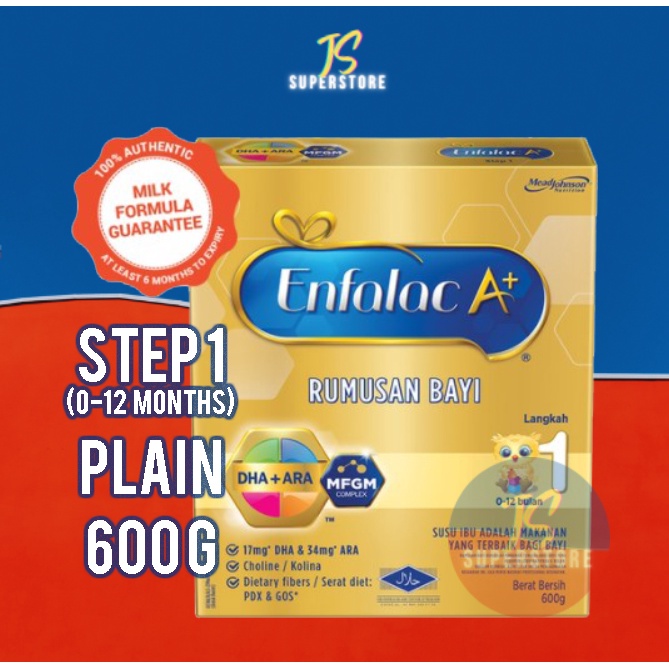 **PROMOTION** Enfalac A+ Step 1 - 600g (Milk Formula Powder) | Shopee ...