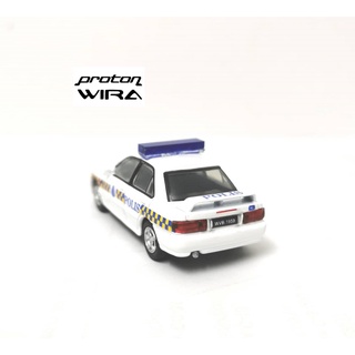Proton Wira Polis PDRM Malaysia scale 1:64 / 1:32 die cast car model ...