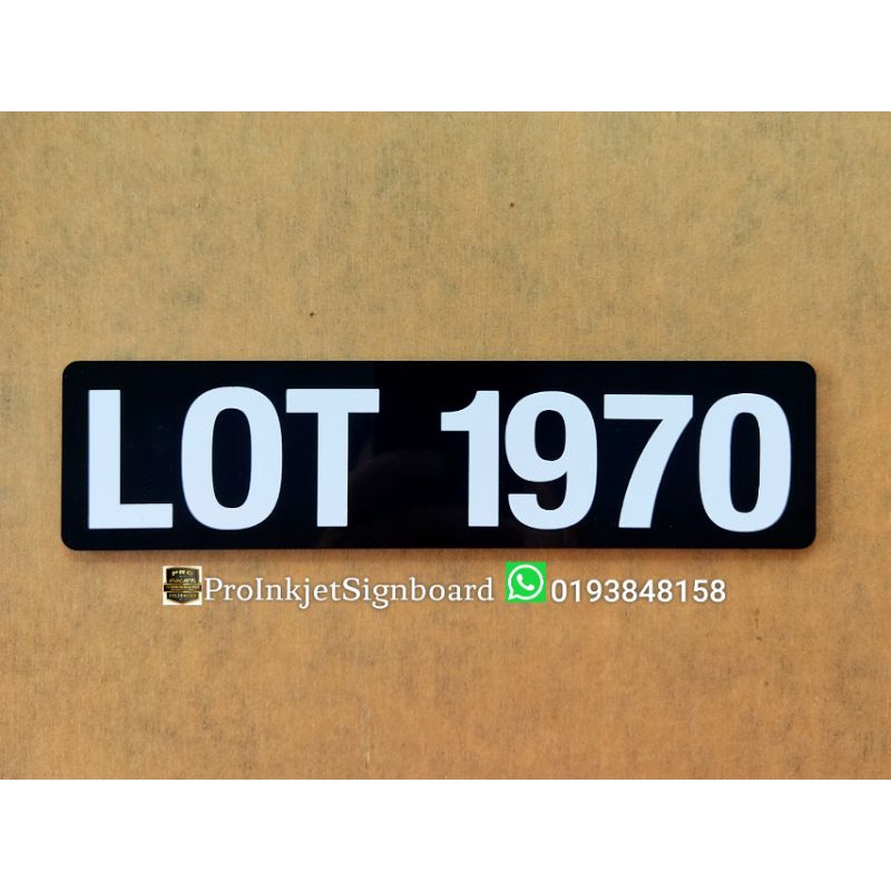 NOMBOR LOT RUMAH/NOMBOR RUMAH/KEDAI/BANGUNAN/Signage Alamat/Alamat ...