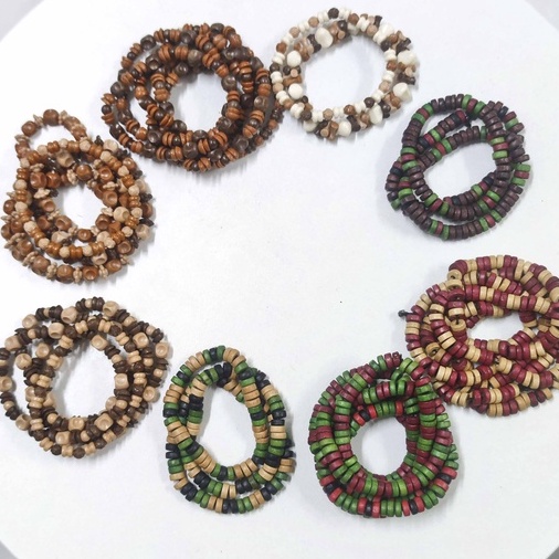 Bangles Gelang manik kayu tiruan | Shopee Malaysia