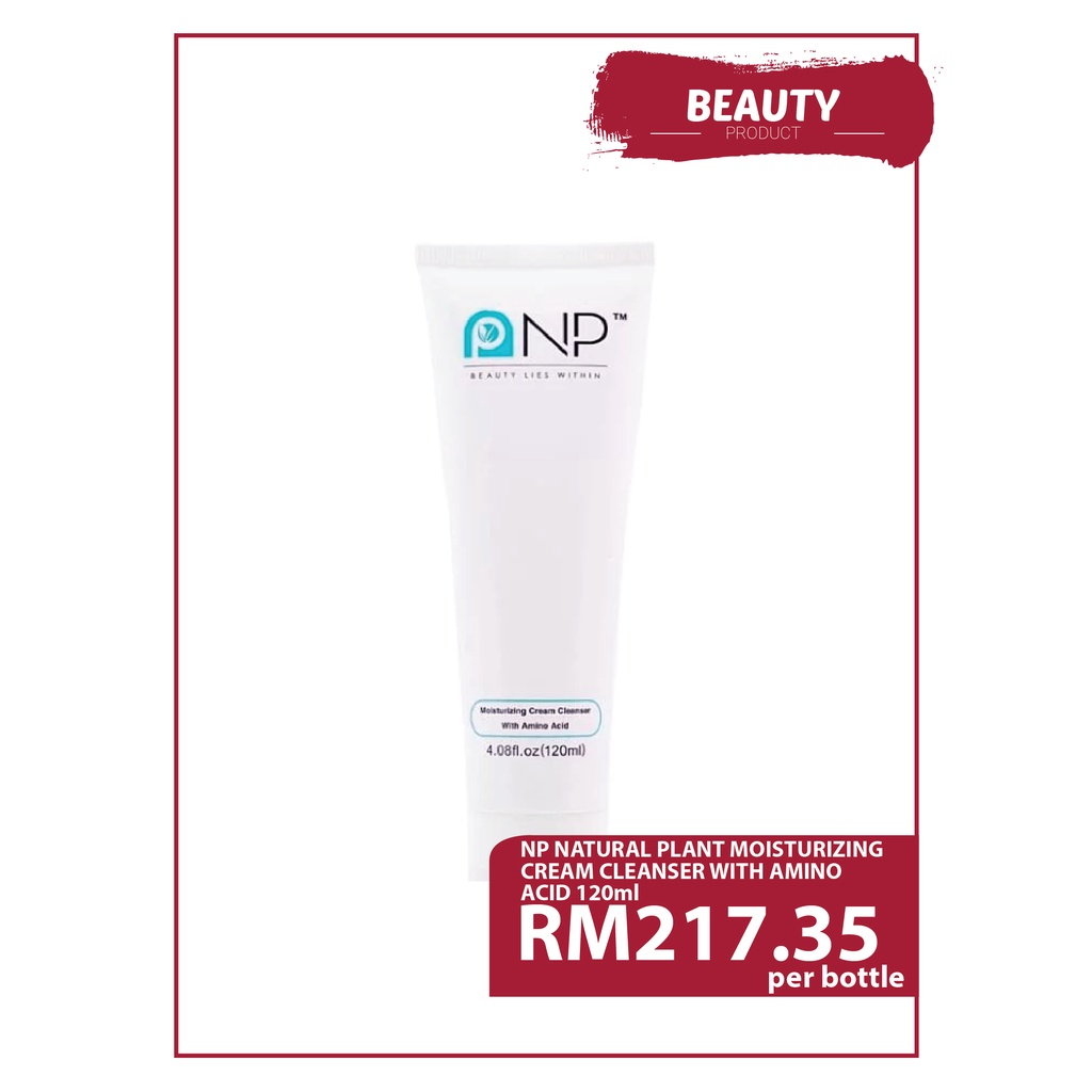 NP NATURAL PLANT MOISTURIZING CREAM CLEANSER WITH AMINO ACID 120ml ...