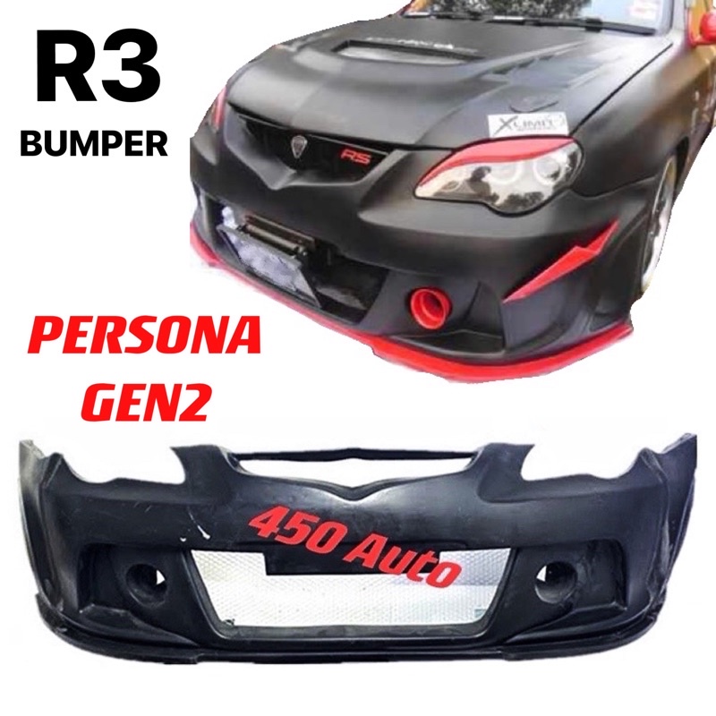 PERSONA GEN2 FRONT BUMPER (R3 NEO) PU1046 (Material : PU) belum cat ...