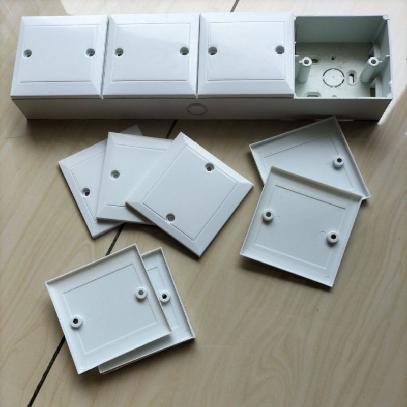 Box Cover PVC Blank Plate (3 inch x 3 inch) Socket Box Blank Cover with ...