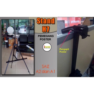 Poster Stand Model H7 Kaki Tripod untuk Saiz A1 dan A2 Landscape atau ...