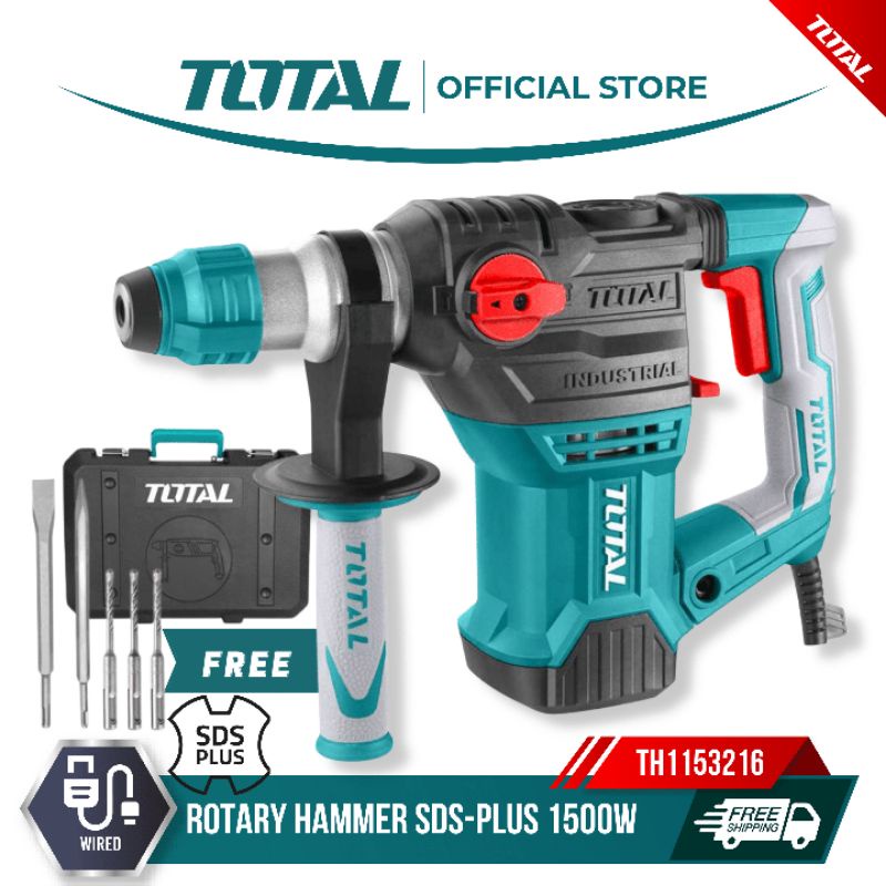 Total Rotary Hammer (1500W) TH1153216 | Shopee Malaysia
