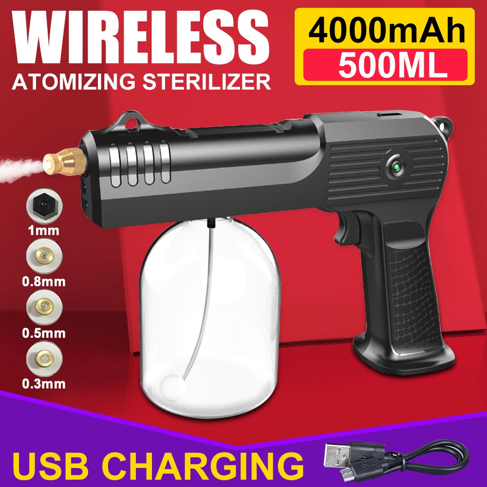 Original 500ML CE Household Portable Wireless Sprayer Machine Blue ...