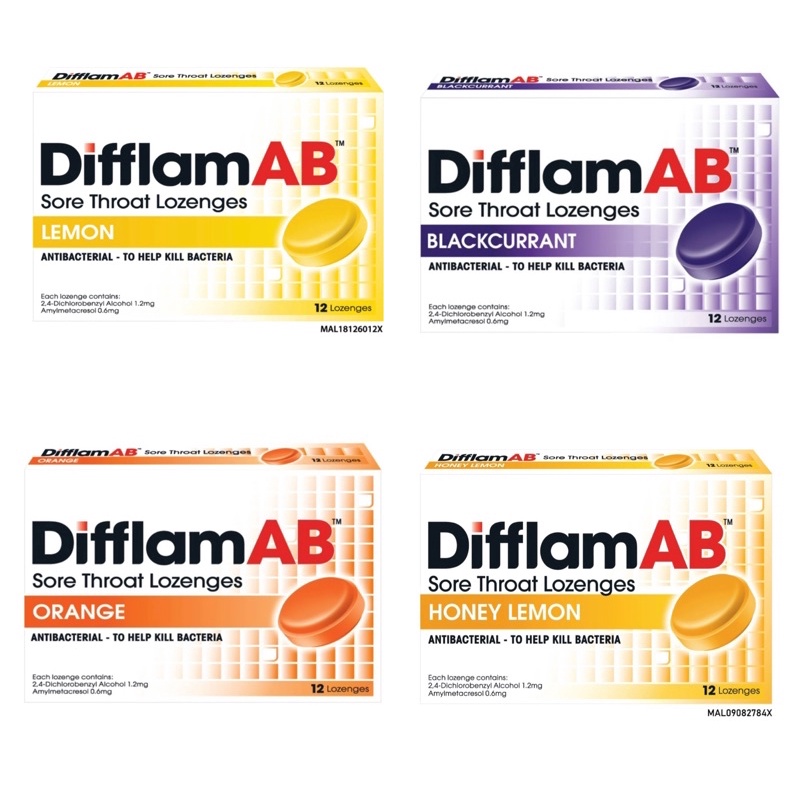 Difflam AB Sore Throat Lozenges | Shopee Malaysia