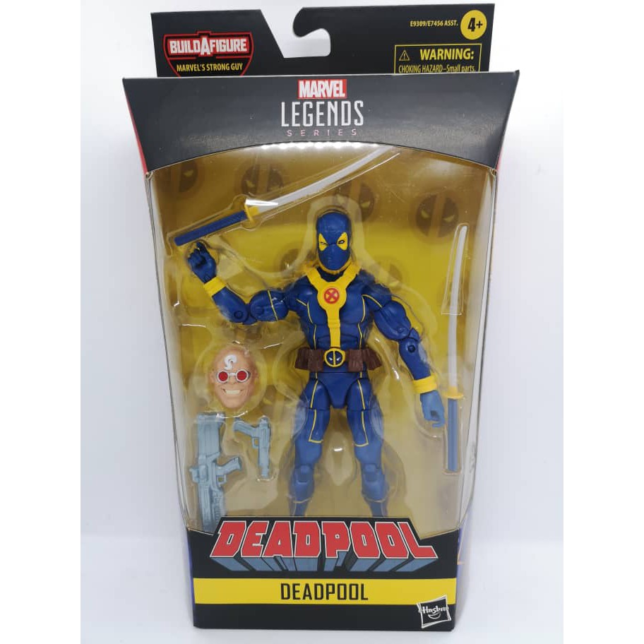 Marvel Legends Deadpool Wave - Deadpool Blue X-Men (Strong Guy BAF ...
