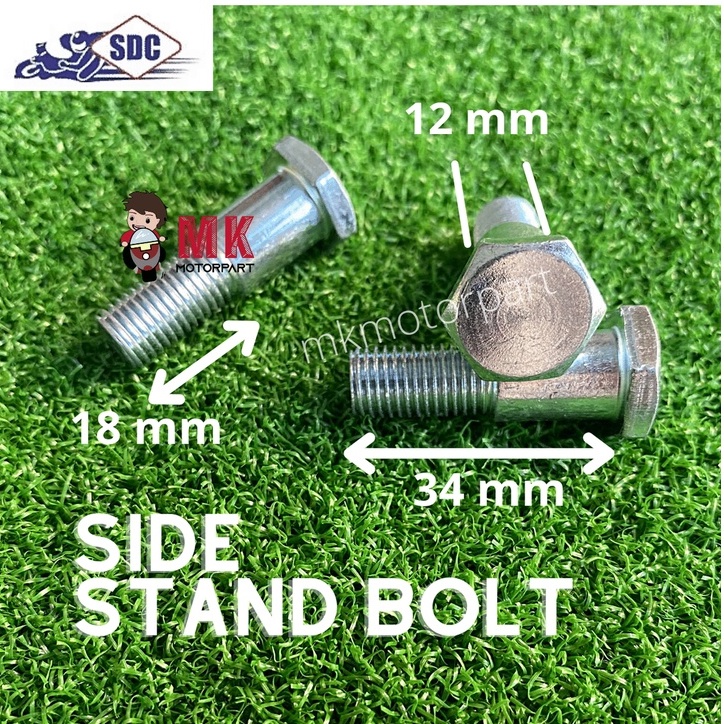 SCREW Side Stand Bolt RXZ EX5 C70 GBO Fame Dash Wave KRISS Bonus GT128 ...