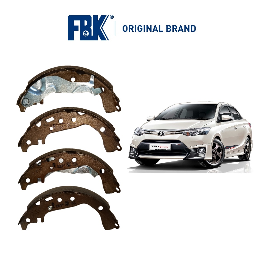 FBK Brake Shoe Rear - Toyota Vios NCP150 E | Shopee Malaysia