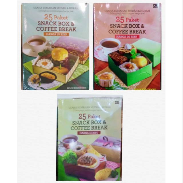 25 Package Of Snack Boxes; Coffee Break (3 Books) | Shopee Malaysia