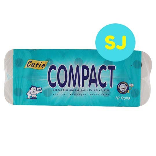 Cutie Compact Toilet Tissue 10 Rolls in 1 Pack | Shopee Malaysia
