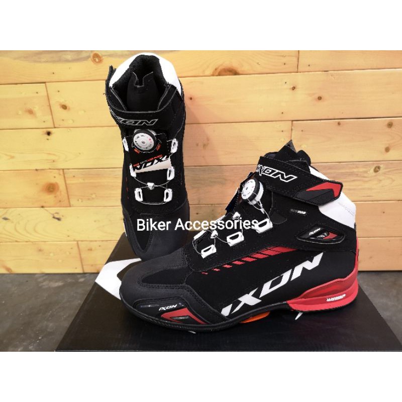 Ixon Bull WP black/White/Red Riding Boot/Shoe | Shopee Malaysia