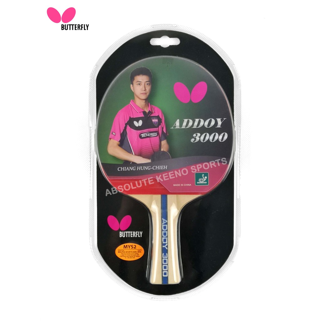 Butterfly ADDOY 3000 Table Tennis Bat/ Ping Pong Bat Handshake | Shopee ...