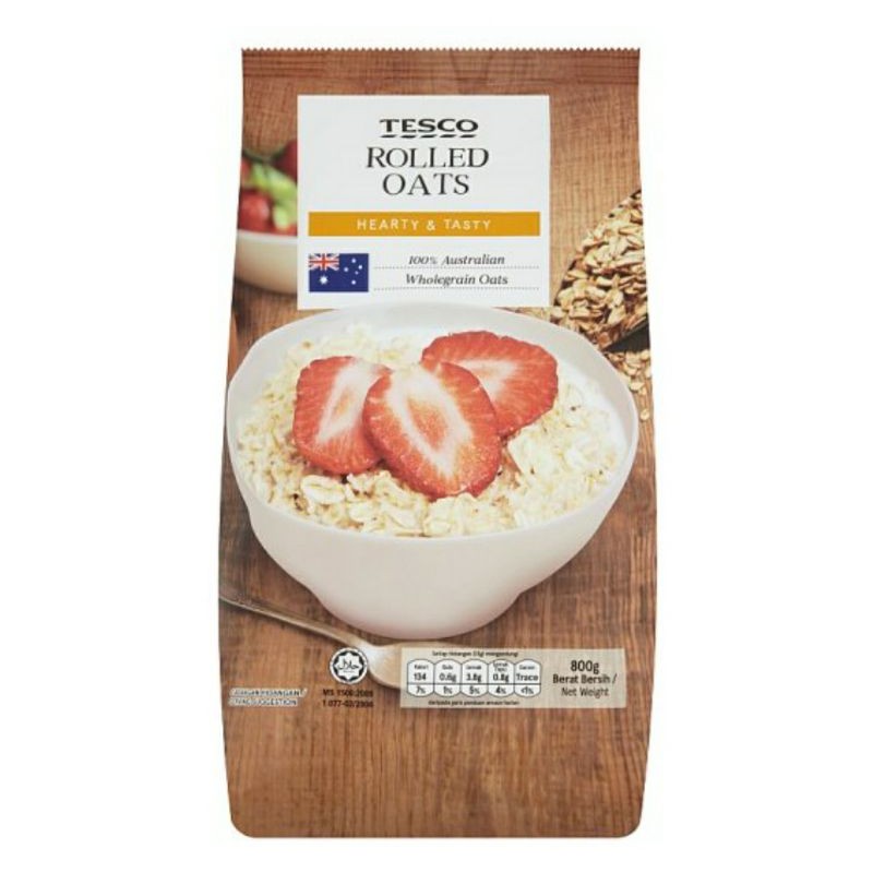 Tesco Rolled Oats 800g | Shopee Malaysia