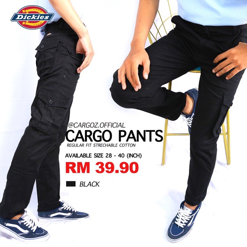 Seluar Kargo Slack 6 Poket Kain Tebal Cargo Pant Multi Pocket Seluar ...